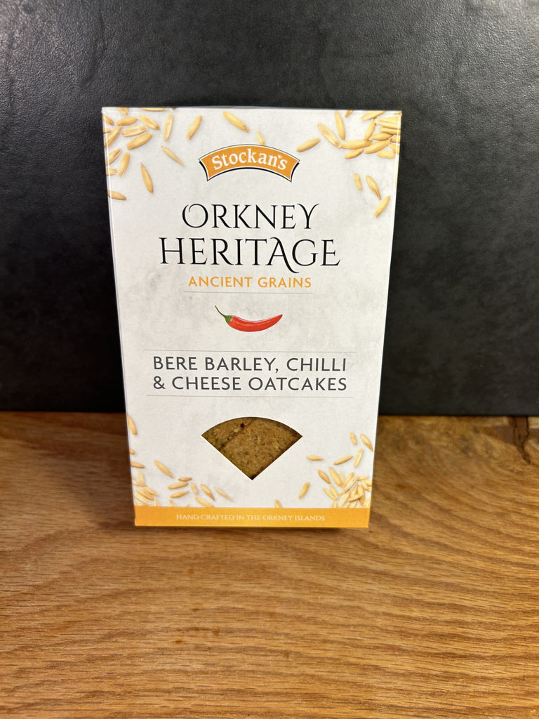 Stockan's, Orkney Heritage - Bere Barley, Chilli & Cheese Oatcakes ...